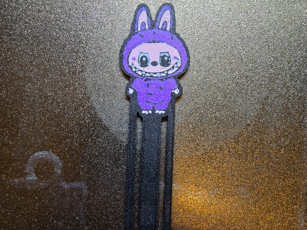 Labubu And The Monster cute Bambina bookmark by Frankie - MakerWorld