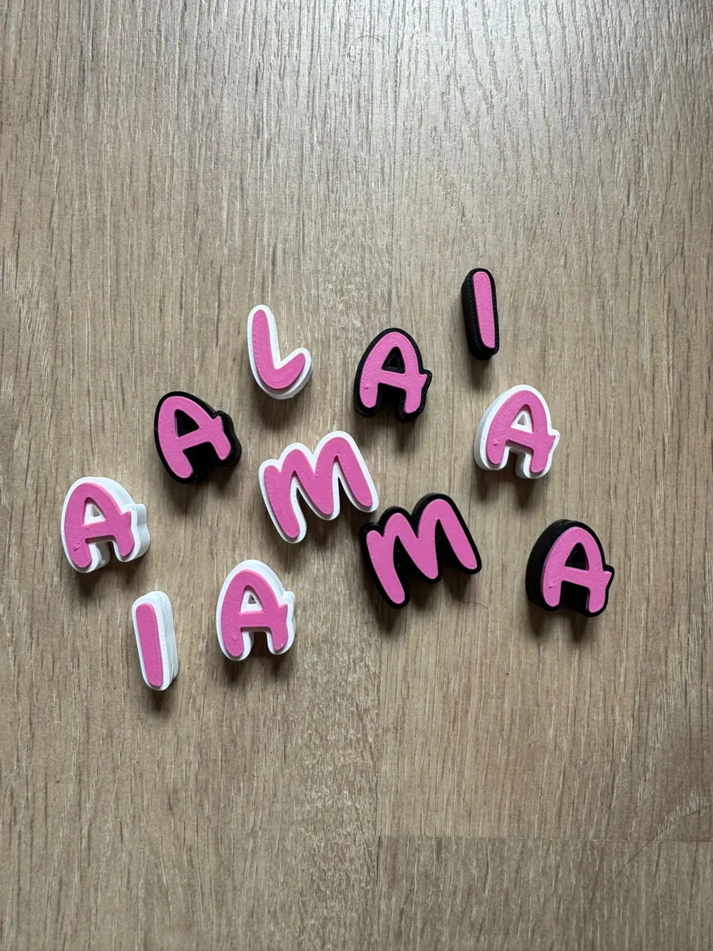 Disney style letters A-Z | Cord type keychains - Free 3D Print Model ...