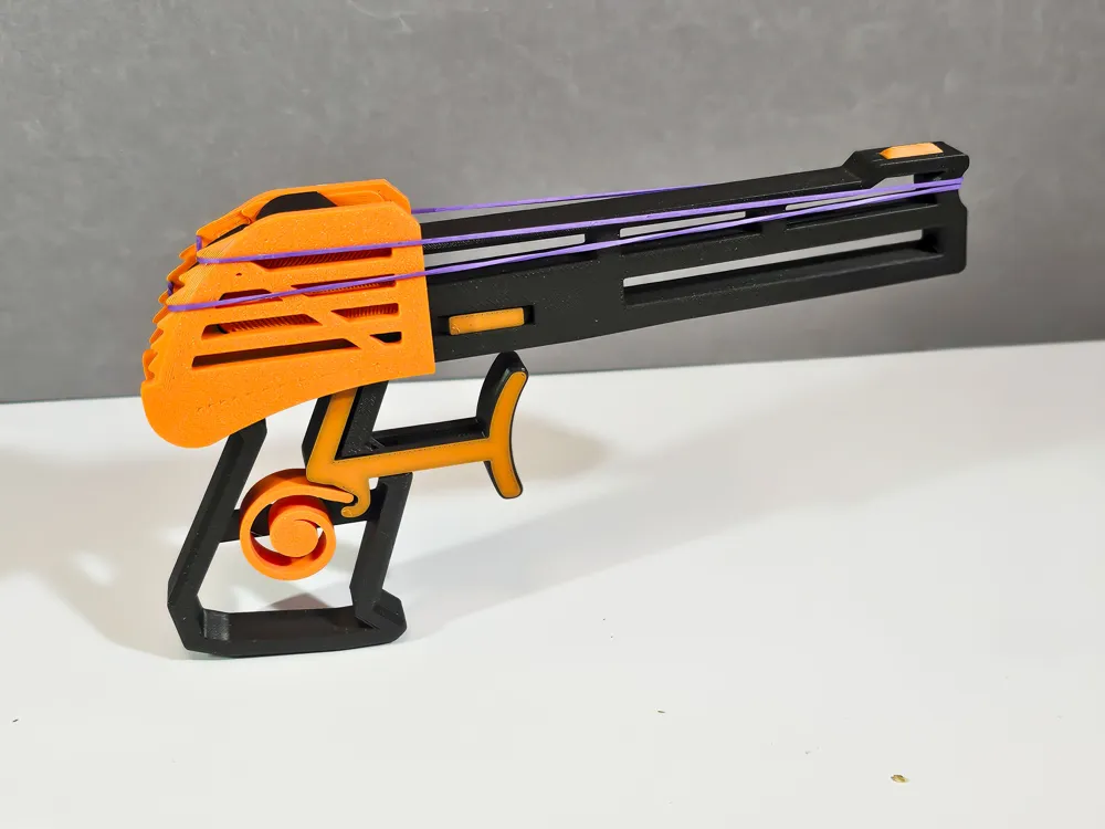 Rubber Band Gun - Free 3D Print Model - MakerWorld