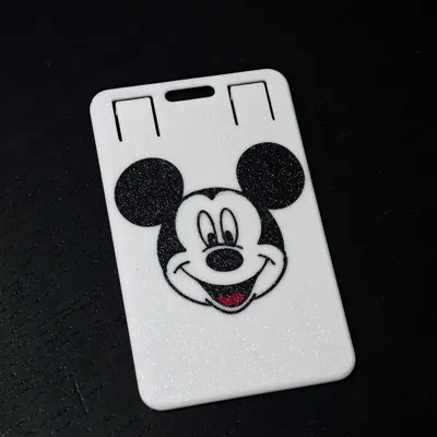 Mickey Mouse - ID Card /Badge Holder by helder.bernardo MakerWorld ...