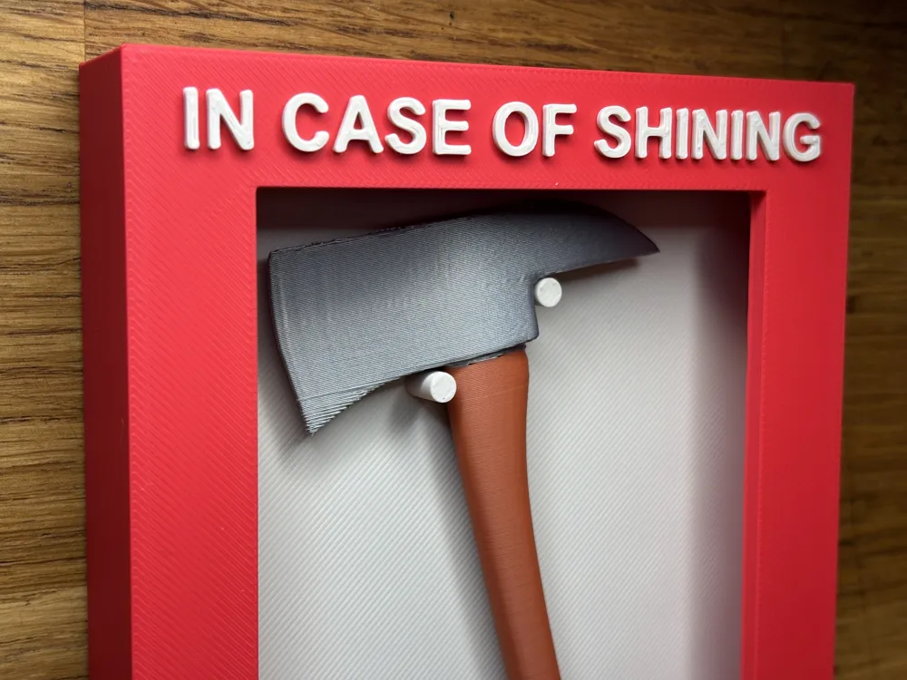 In Case of Shining – Jack’s Axe Display - Free 3D Print Model - MakerWorld