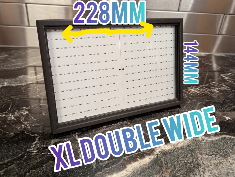 XL Double Wide Bambu Lithophane Frame - Magnetic Remixed by Chubbs ...