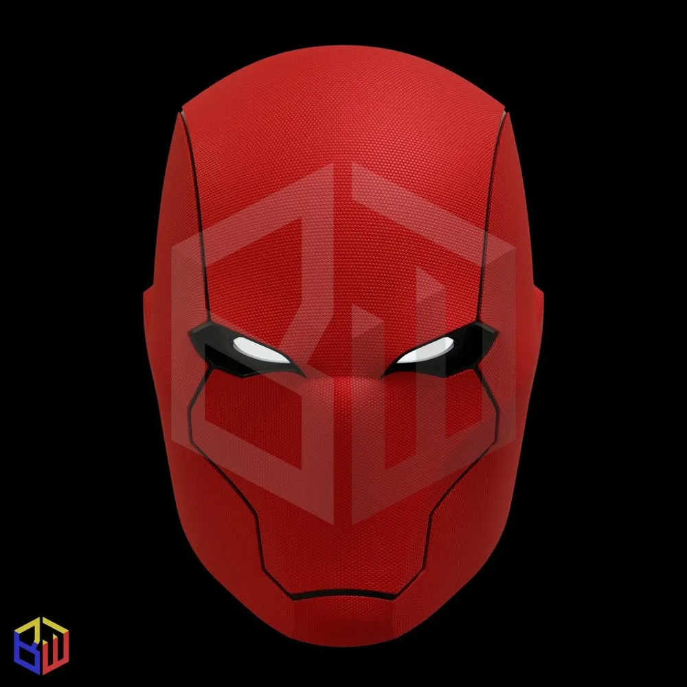Red Hood Rebirth Textured Helmet - Free 3D Print Model - MakerWorld