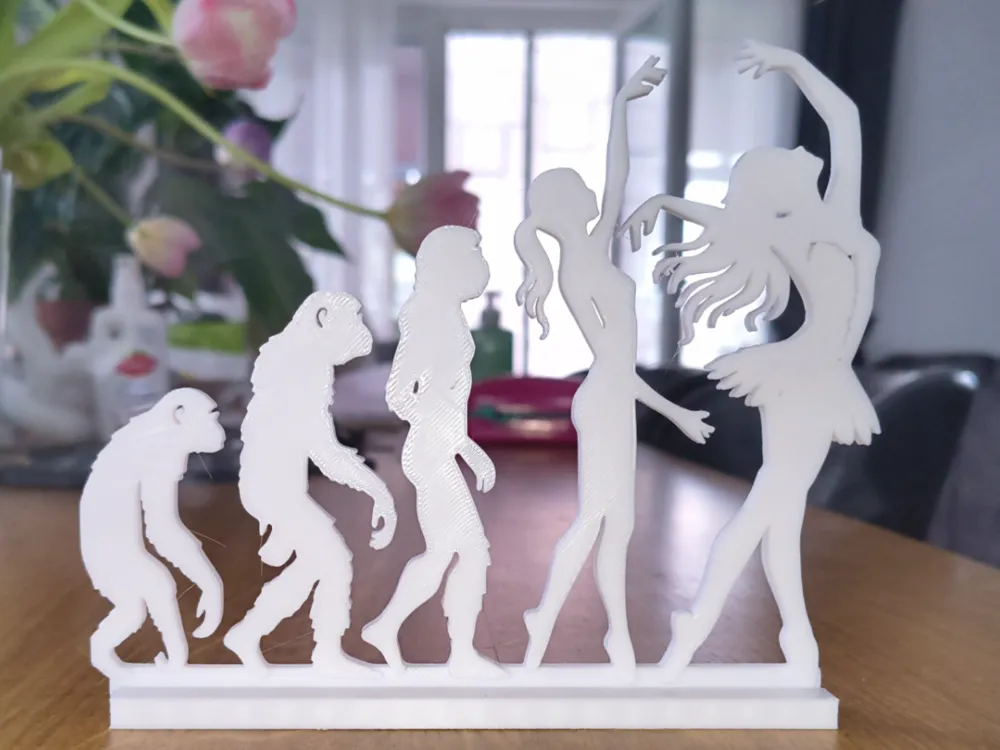 Human Evolution Silhouette – Girl Dancing by ccrccrdk MakerWorld ...