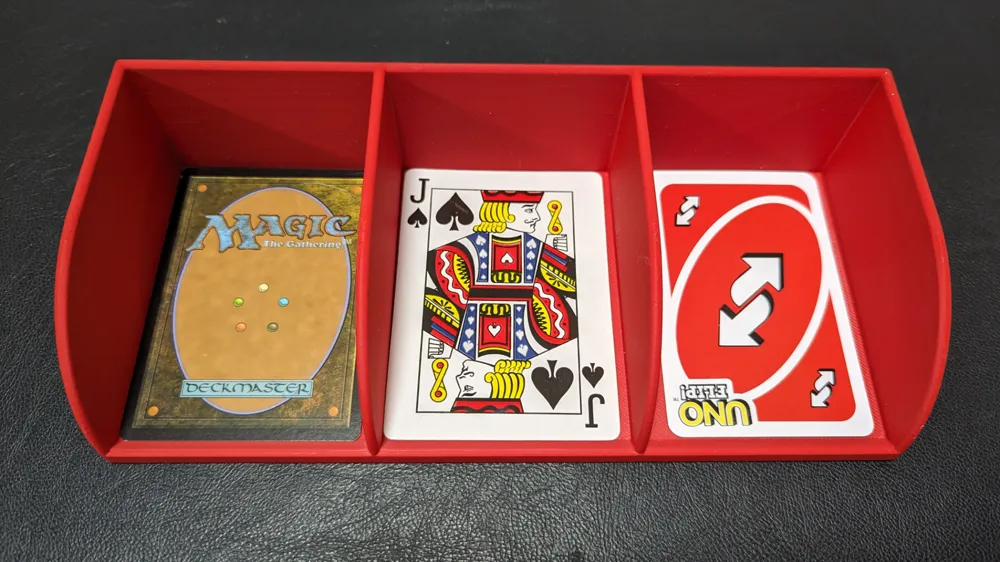 Playing Card Holder 3 Slots by skulbeth - MakerWorld