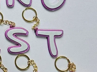 letter T keychain by MB3D - MakerWorld