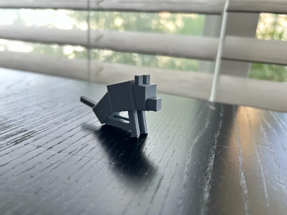 Sitting Minecraft Wolf - Free 3D Print Model - MakerWorld