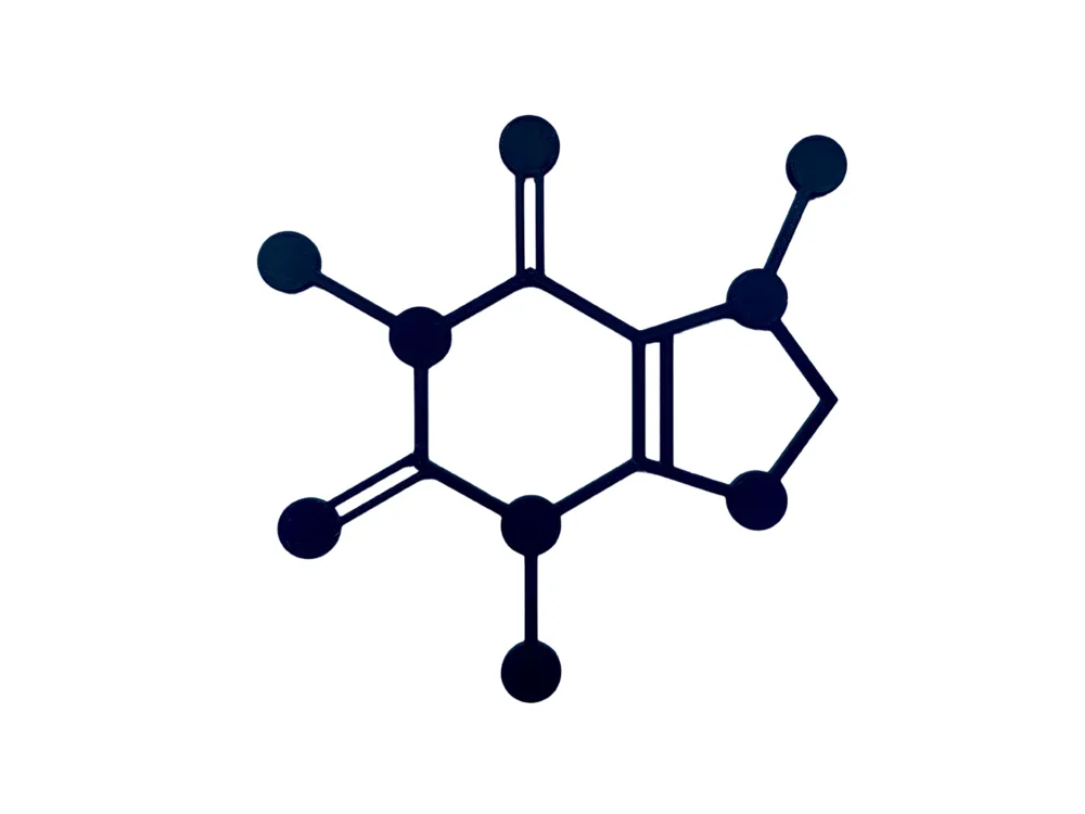 Caffeine Molecule Coffee art/decor by NijsDesigns - MakerWorld