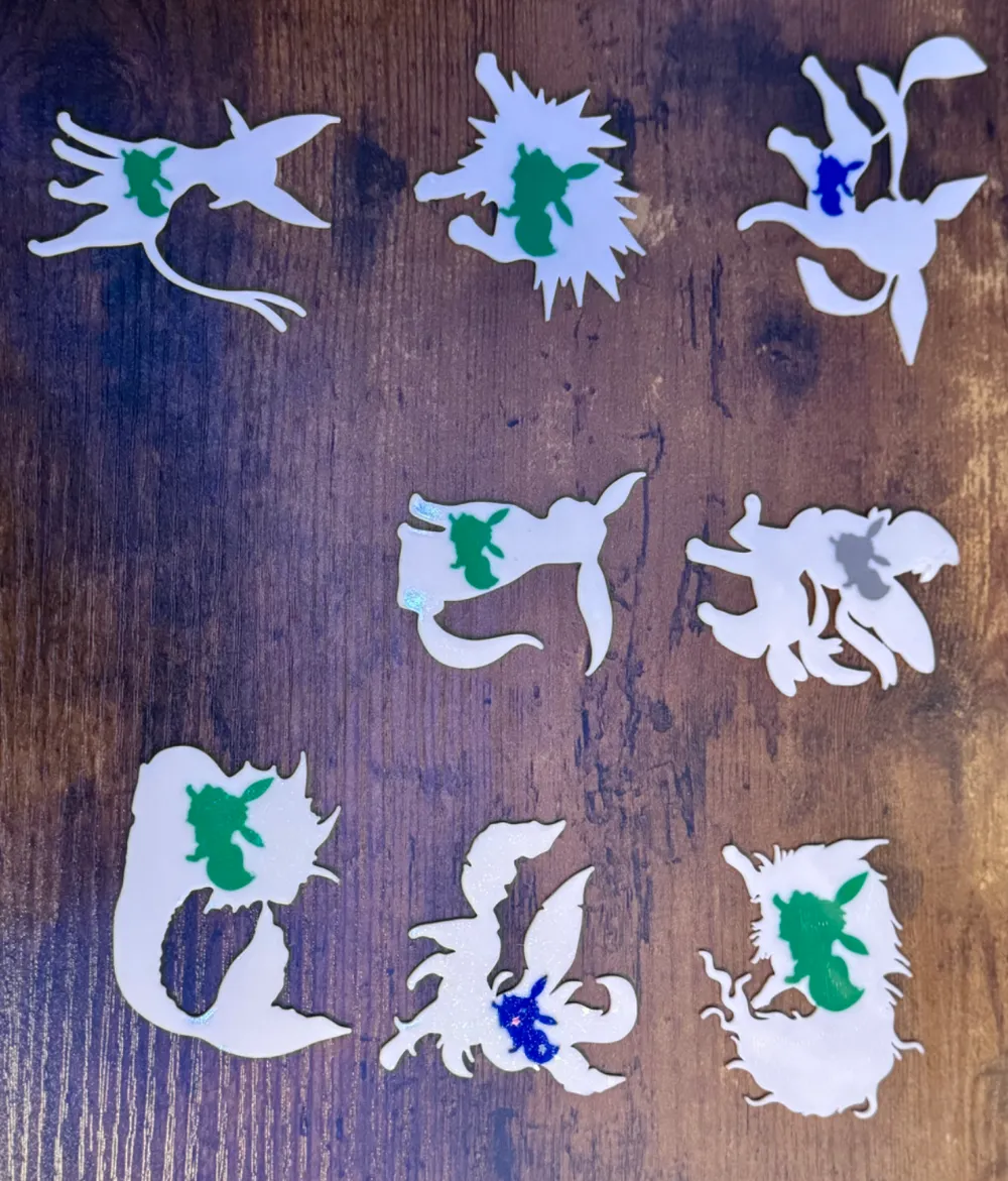 Pokémon Eeveeloution Evolution 2D Art by ARNZI - MakerWorld