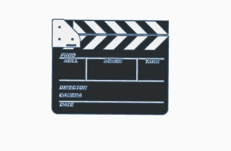 Movie director claperboard prop Remixed by The 3d prince 👑 MakerWorld ...