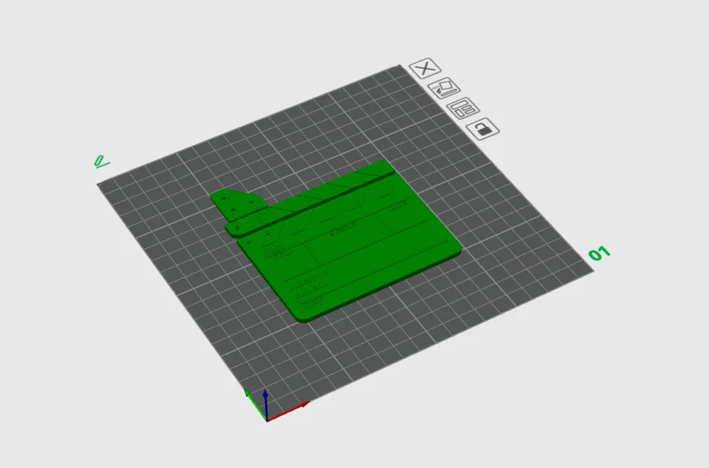 Movie director claperboard prop Remixed by The 3d prince 👑 MakerWorld ...