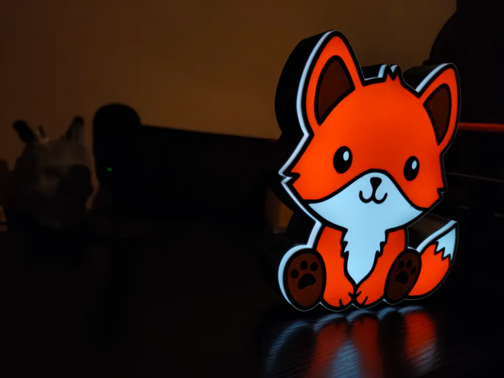 Foxie light box by NotTooShabbyCreations MakerWorld: Download Free 3D ...