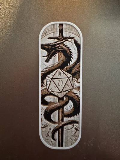 DnD themed bookmark by Wickieprints MakerWorld: Download Free 3D Models