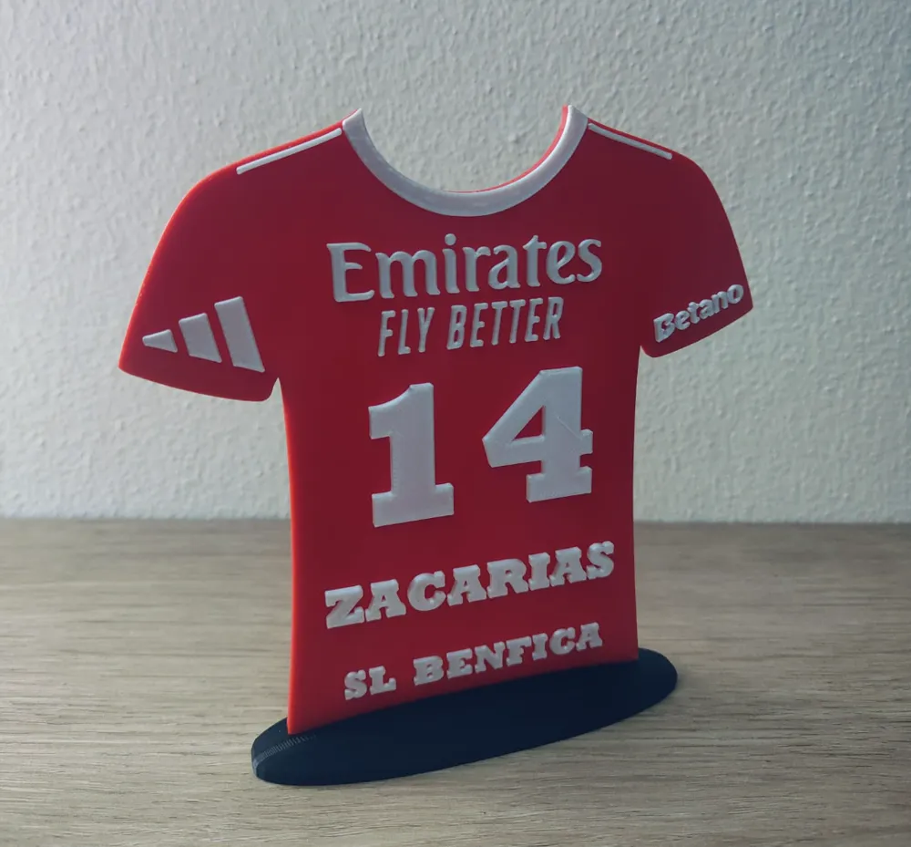 SL Benfica 2024 Jersey Editable - Free 3D Print Model - MakerWorld