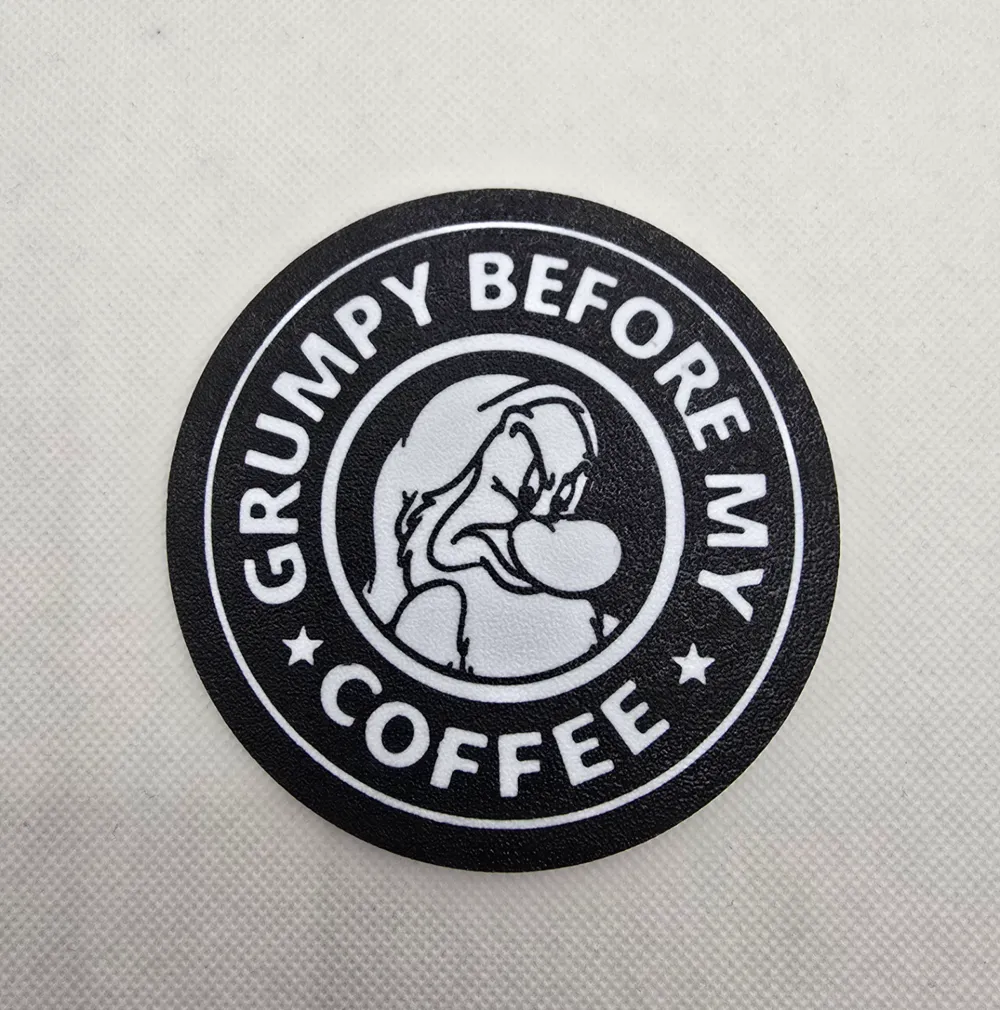 Grumpy Coffee Coasters (95mm) by PLAYERFORGE - MakerWorld