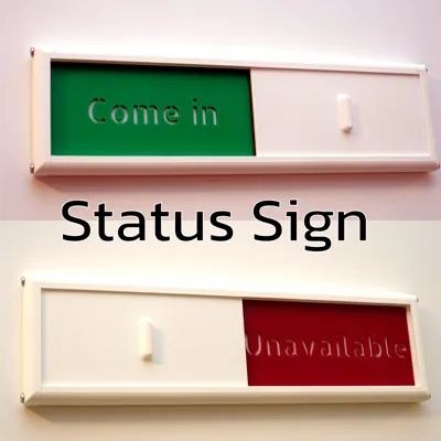 Available/ Busy Office Status Sign by Tridense - MakerWorld