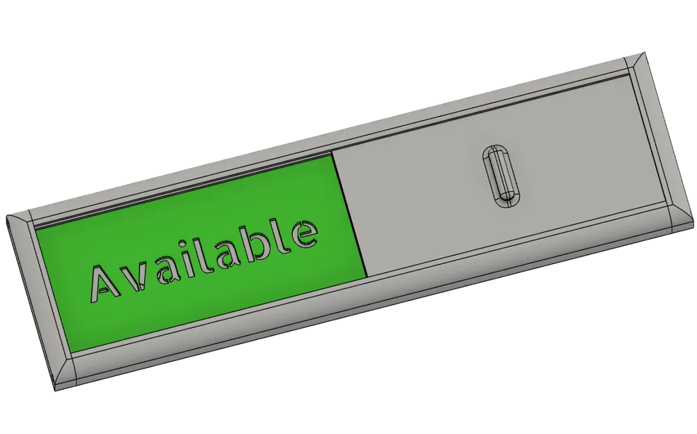 Available/ Busy Office Status Sign by Tridense - MakerWorld