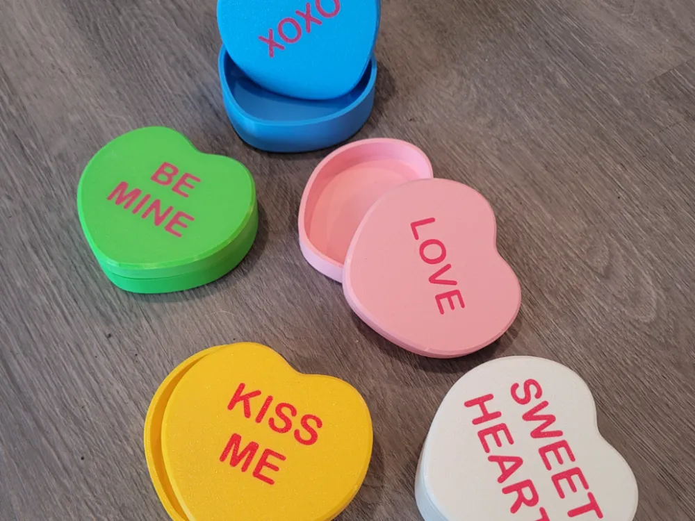 Conversation Heart Boxes by GetPrinted3D - MakerWorld