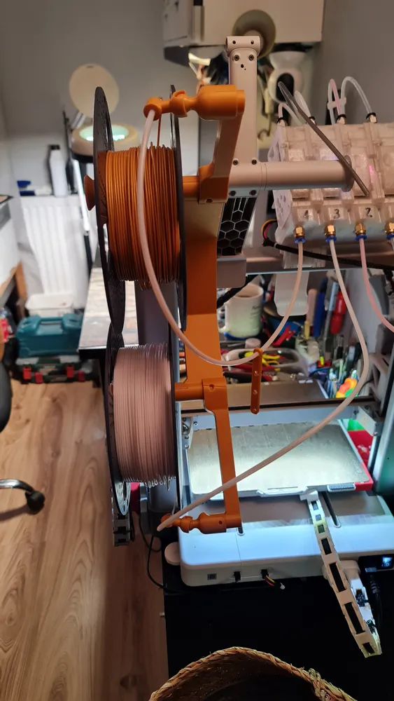 Rear double filament spool holder for 2 spools - Free 3D Print Model ...