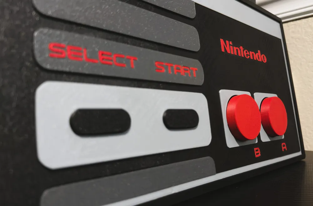NES Controller (NO AMS) Wall Art & CLICKY - Free 3D Print Model ...