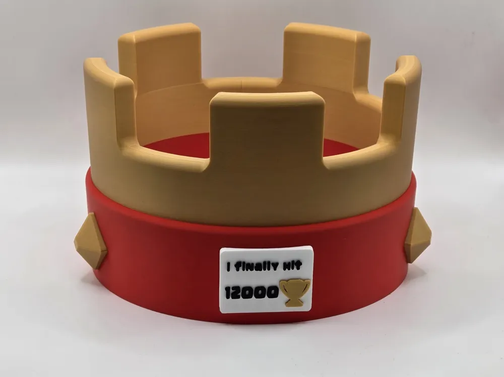 Clash Royale Wearable Crown With Trophy Milestone - Free 3D Print Model ...