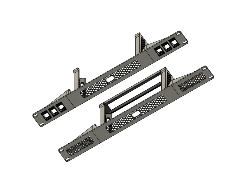 Unifi UCG-Fiber 19-inch Rack Mount Remixed by Mixmeister MakerWorld ...