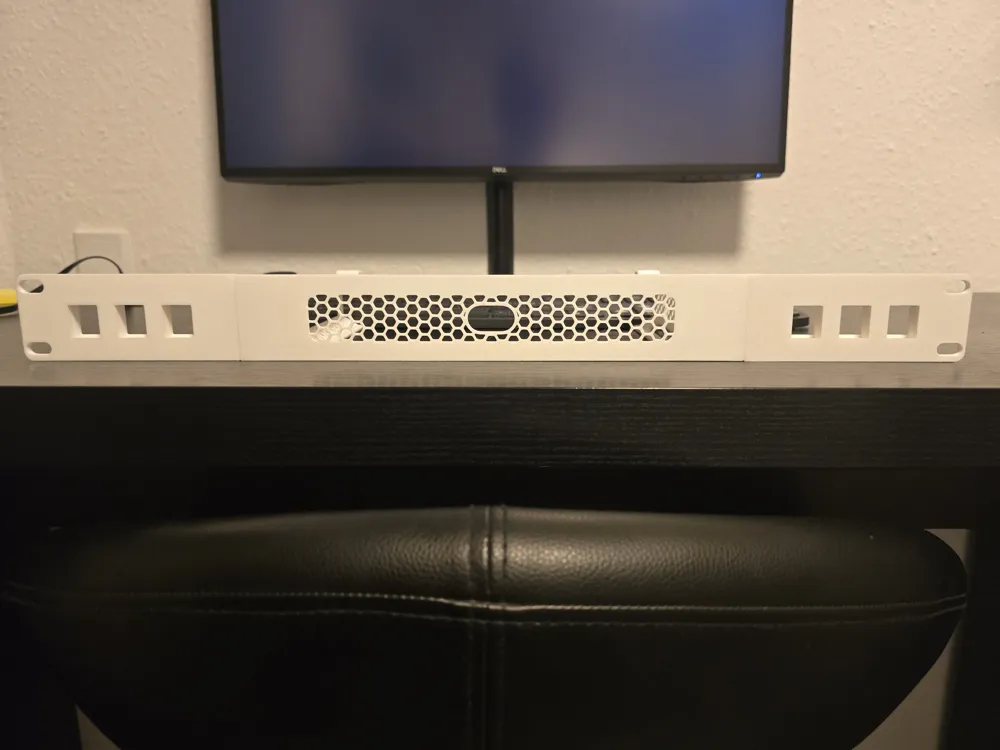 Unifi UCG-Fiber 19-inch Rack Mount - Free 3D Print Model - MakerWorld