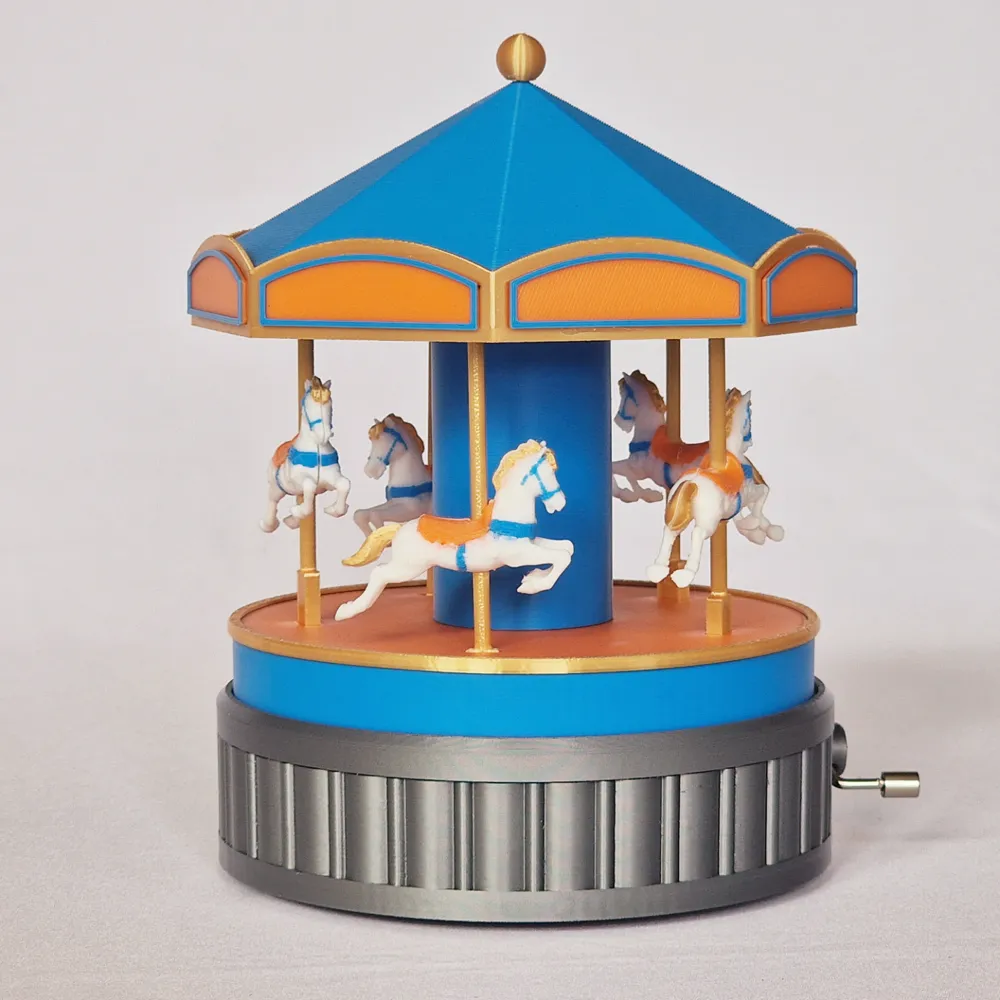 Antique Musical Carousel - Free 3D Print Model - MakerWorld