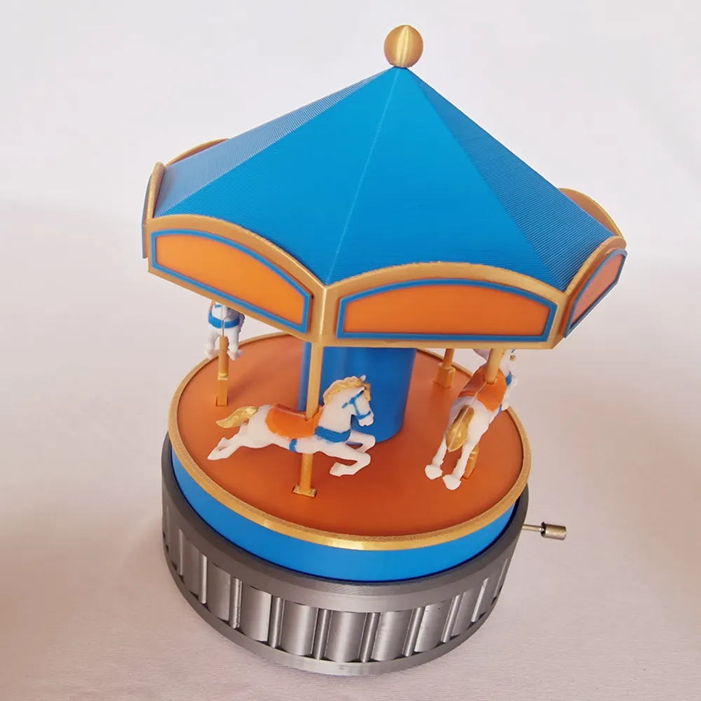 Antique Musical Carousel - Free 3D Print Model - MakerWorld