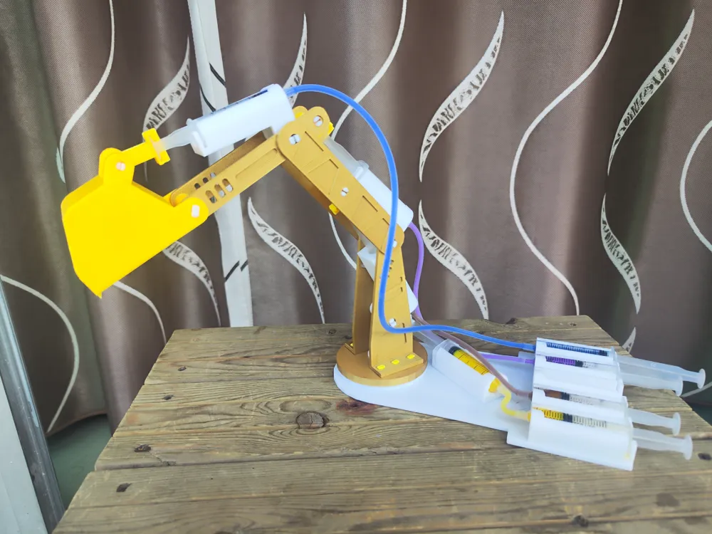 Instructive Hydraulic Excavator Assembly (Simplified Print) by 箱庭猫猫 MakerWorld: Download Free 3D ...