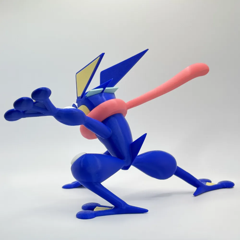 Greninja Pokemon Model; No AMS Needed - Split - Free 3D Print Model ...