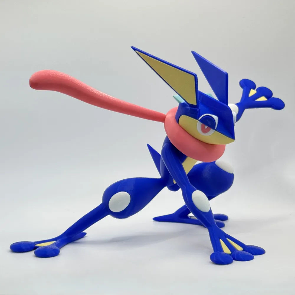 Greninja Pokemon Model; No AMS Needed - Split - Free 3D Print Model ...