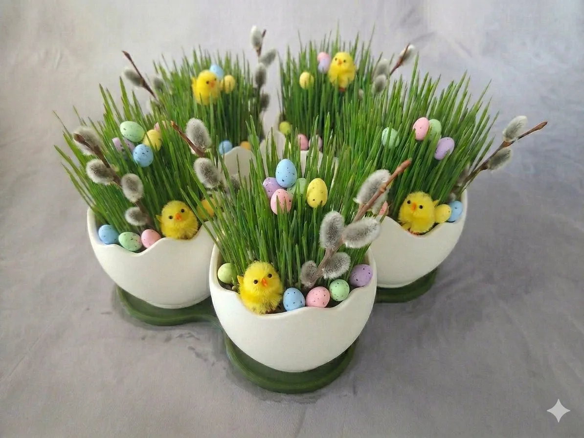 Easter egg shell planter - Free 3D Print Model - MakerWorld