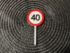Speed Limit Sign Cake Topper – Custom Year Number - Free 3D Print Model ...