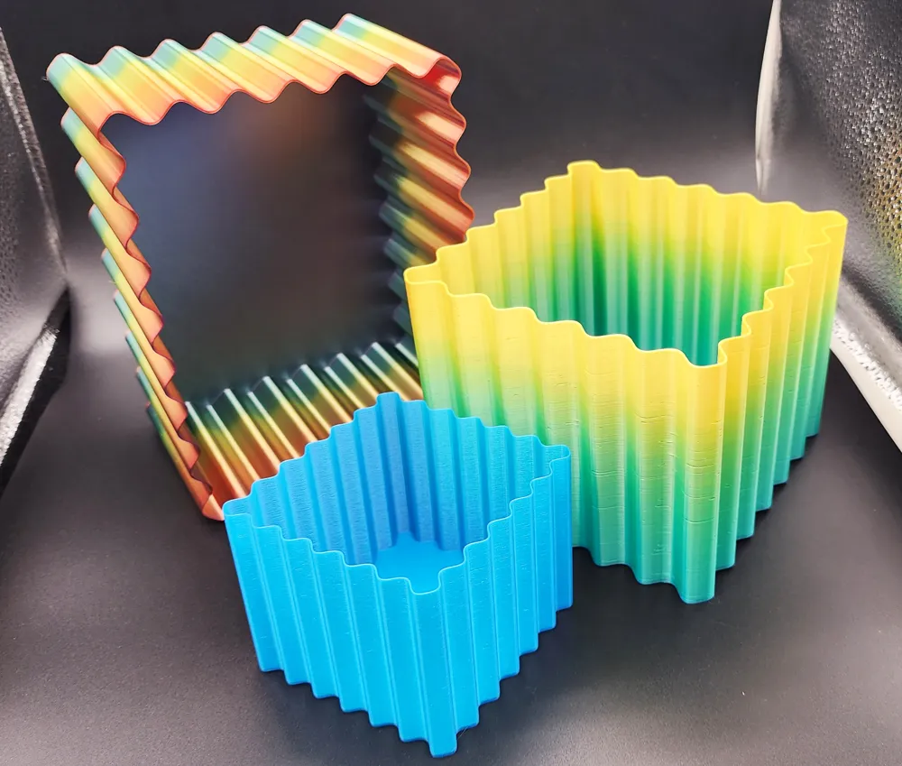 Wavy Boxes Won't Warp - Not Vase Mode by TripleGWorkshop - MakerWorld