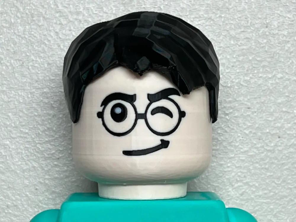 Big Brick * Male Face Winking With Glasses - Free 3D Print Model ...
