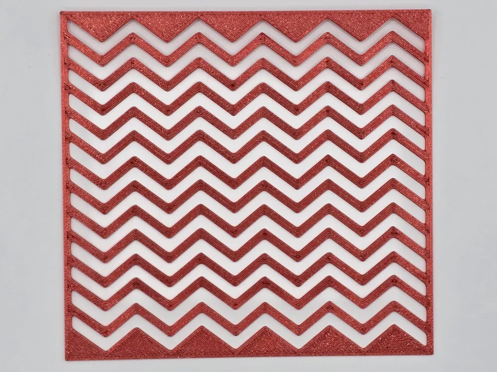 Geometric Chevron Zigzag Pattern Craft Stencil - Free 3D Print Model ...