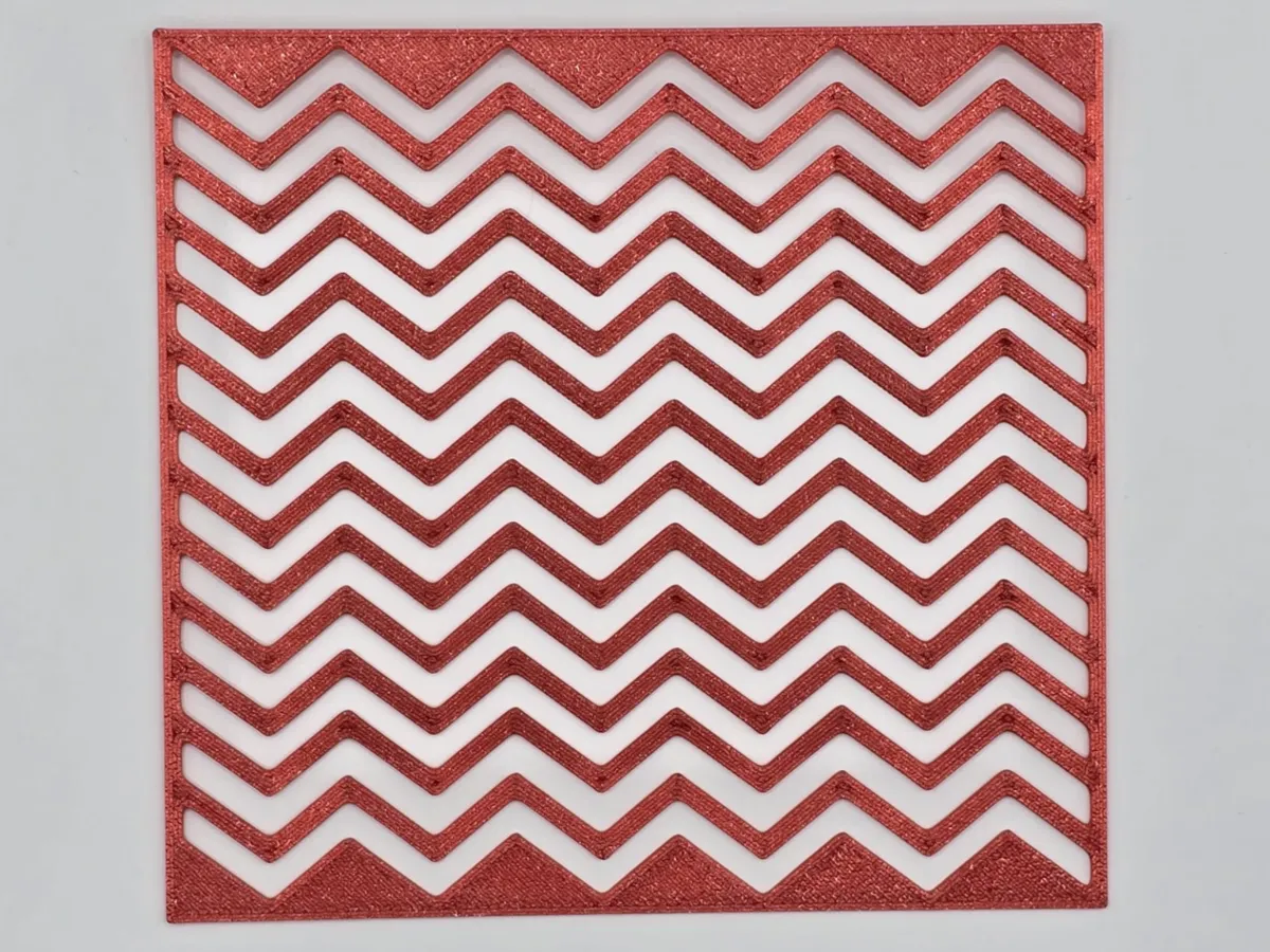 Geometric Chevron Zigzag Pattern Craft Stencil - Free 3D Print Model ...