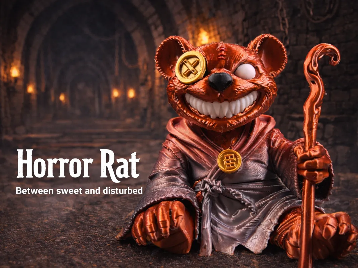 Horror Rat - Crimson Senpai - sweet and disturbed - Free 3D Print Model ...