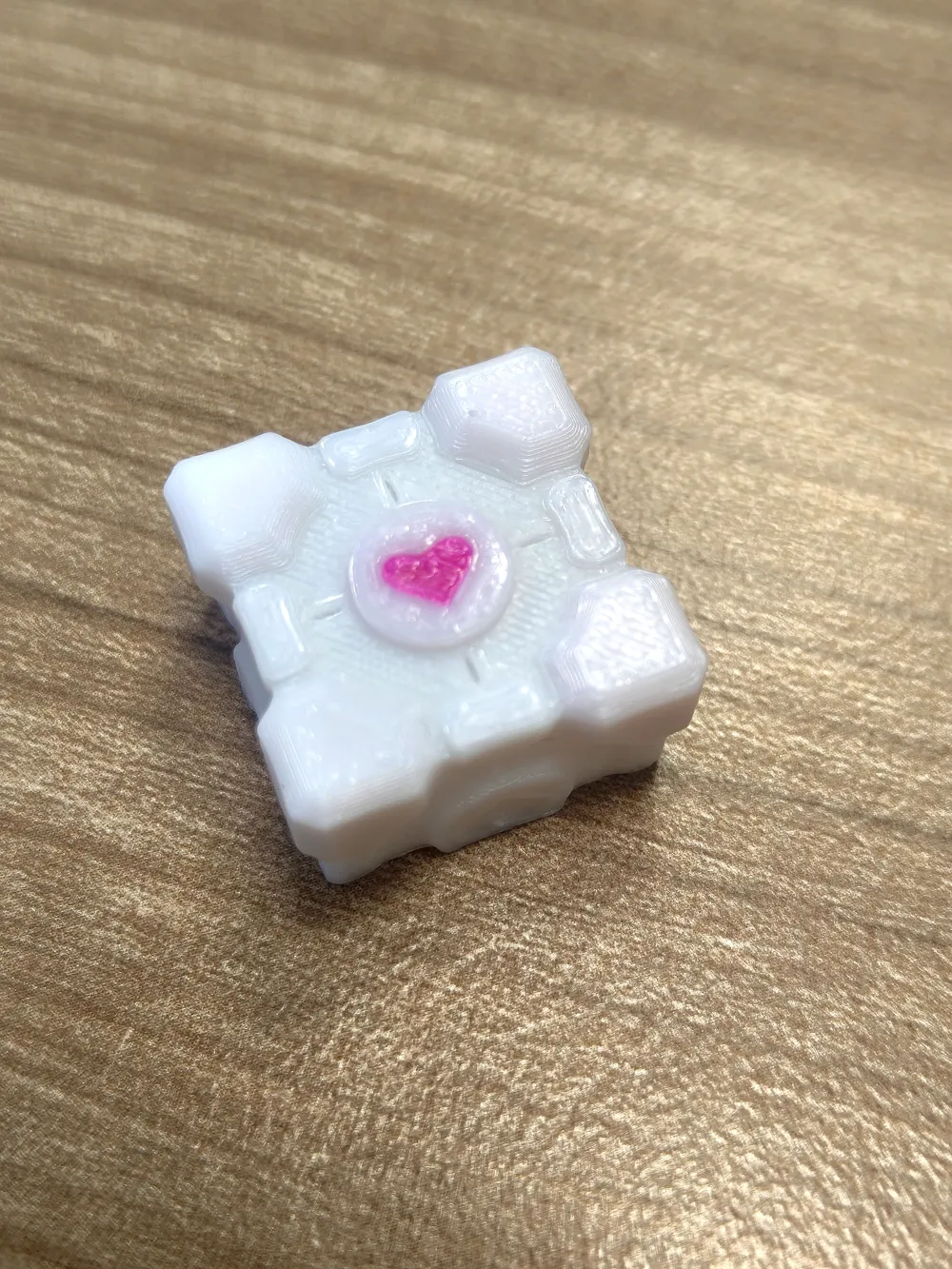 Companion Cube Portal keyboard keycap AMS/non-ams - Free 3D Print Model ...