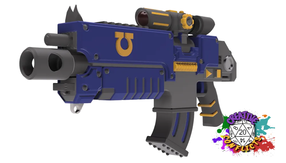 Bolt Rifle - WH40K Inspired Cosplay Prop - Free 3D Print Model - MakerWorld