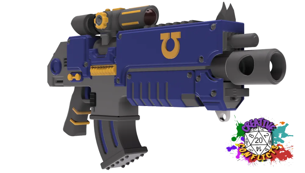 Bolt Rifle - WH40K Inspired Cosplay Prop - Free 3D Print Model - MakerWorld