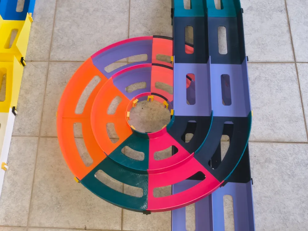 Spiral Track element for 2 LANE MINI 4WD TRACK Remixed by Jangyy ...