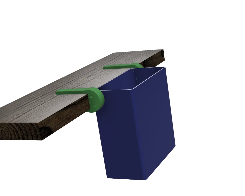 clampable table trash can (25mm table top) by extrawitz - MakerWorld