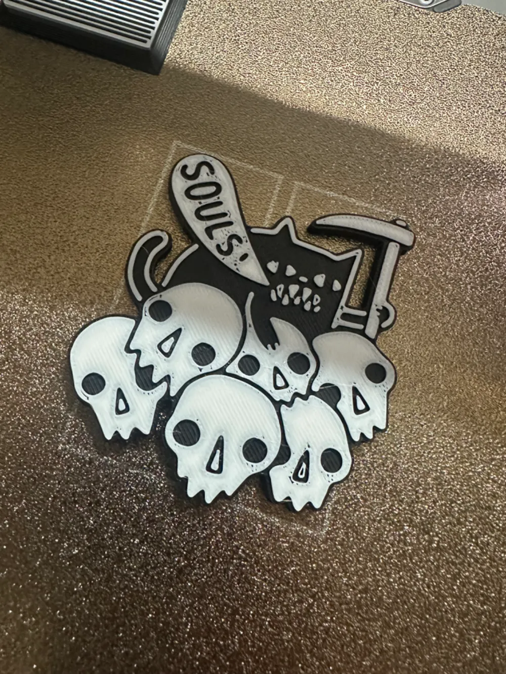 Grim Reaper Cat - Soul Eater Magnet by goldiesvinyl - MakerWorld
