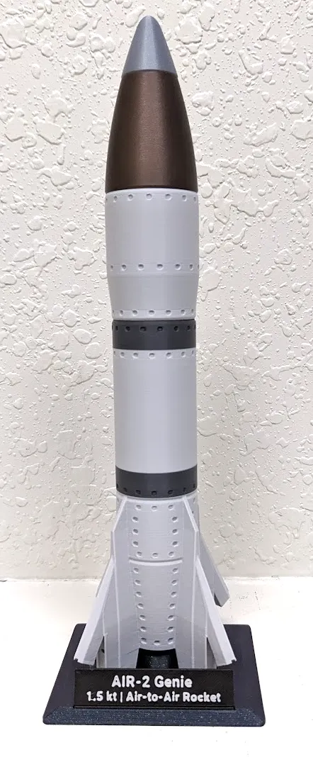 Nuclear Air-to-Air Rocket | US Air-2 Genie | 1.5kt - Free 3D Print ...