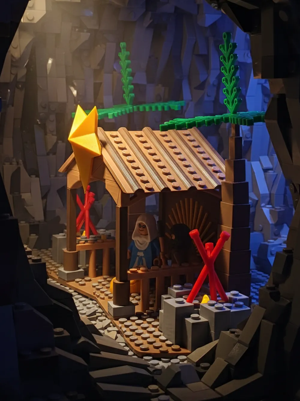 Brick Nativity Set (Highly Detailed w/ Tea Lights) - Free 3D Print ...