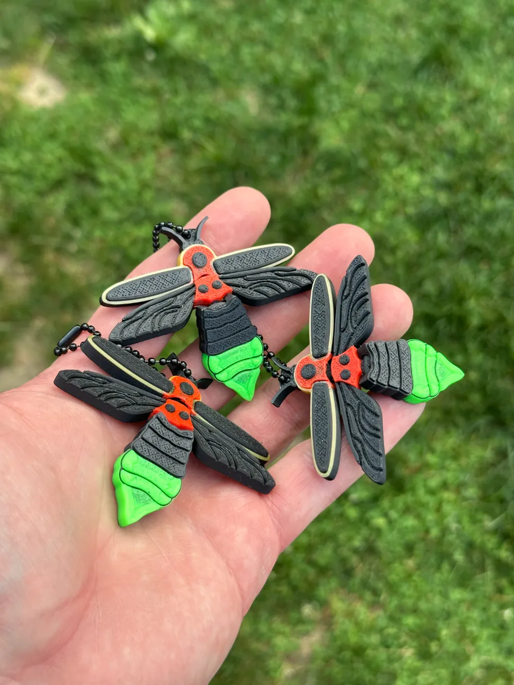 Lightning Bug Firefly Keychain - Articulated Flexi by Justin Koch ...