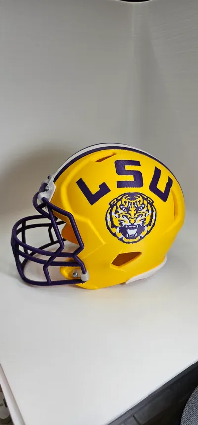 LSU Tigers Football Helmet - Free 3D Print Model - MakerWorld