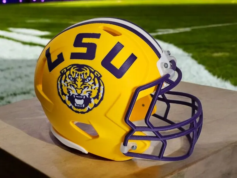 LSU Tigers Football Helmet - Free 3D Print Model - MakerWorld